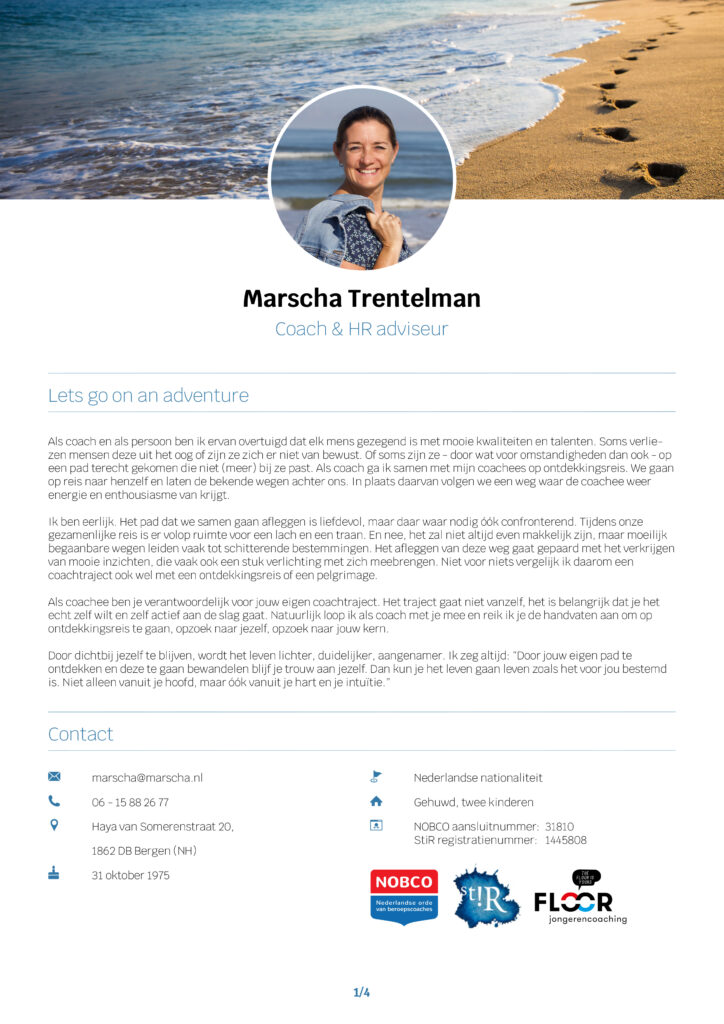 CV van Marscha – Marscha Trentelman
